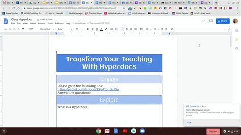 Hyperdocs Chapter YouTube