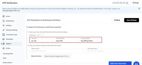 Otp Verification Using Both Email And Phone Wordpress