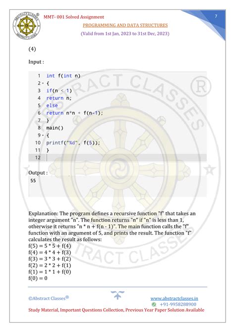 Ignou Mmt 001 Solved Assignment 2023 Ma Macs Abstract Classes