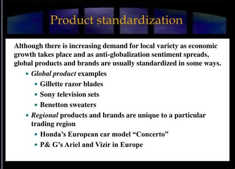 PPT Product Standardization PowerPoint Presentation Free Download ID 222270