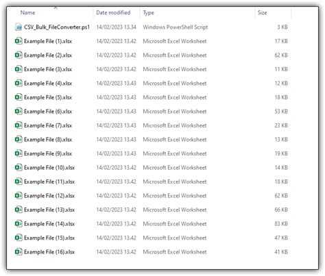 Bulk Convert CSV Files To Excel Files Using Powershell