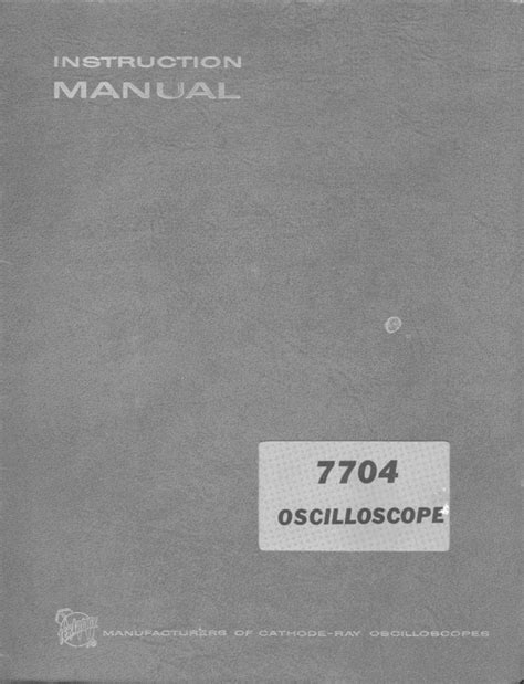 Tektronix 7704 Service Manual Tradebit