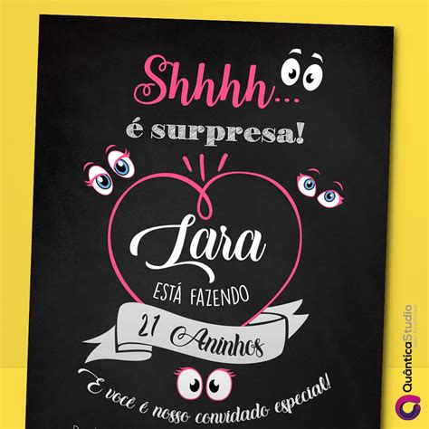Convite De Festa Surpresa Fdplearn