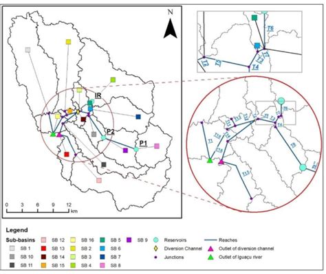 Topology Of The Hydrological Model Download Scientific Diagram