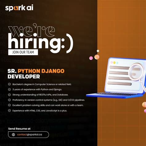 sparkai on linkedin title senior backend engineer python django at