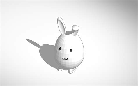 3d Design Rabbit Tinkercad