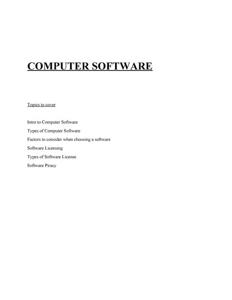 Computer Software Intro To Operating System Computer Software