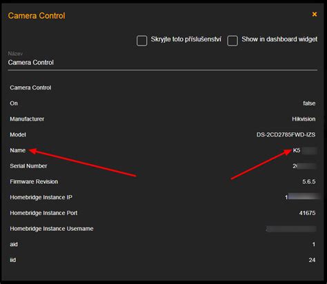 Camera Control Name Of Cam Issue Homebridge Homebridge Config Ui X GitHub