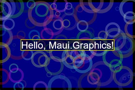 use maui graphics to draw 2d graphics in any application