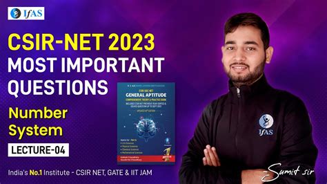 CSIR NET General Aptitude Number System IFAS YouTube