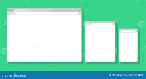 Web Browser Vector Mock Up For Use In Presentations Web Sites And Other Projects Editorial
