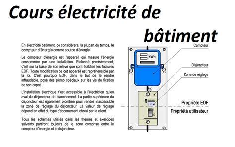 Cours électricité de bâtiment pdf Cours génie civil Outils livres
