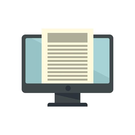 Icône De Moniteur Pc En Langue étrangère Illustration Plate De Licône Vectorielle De Moniteur