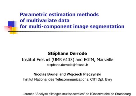 Pdf Parametric Estimation Methods Of Multivariate Data For