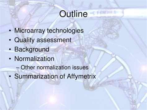 ppt microarray pre processing powerpoint presentation free download