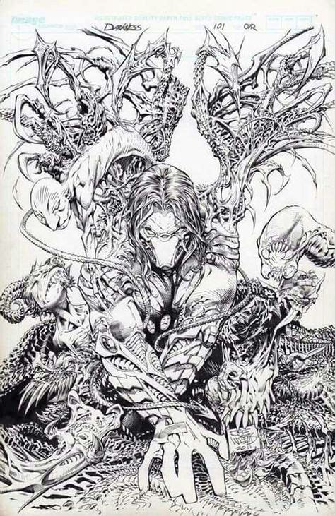 Original Art Spawn 45 Cover Todd Mcfarlane Inks 1995 By Comic Artists Todd Mcfarlane Greg