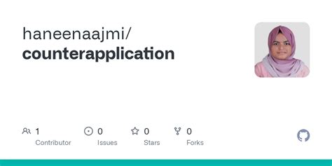 Github Haneenaajmicounterapplication