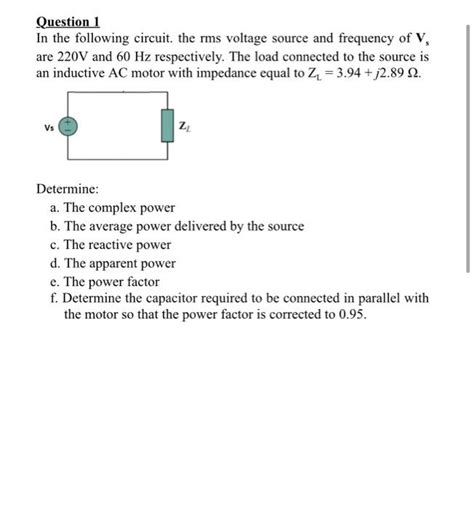 Solved Question 3 In The Following Circuit A Draw The