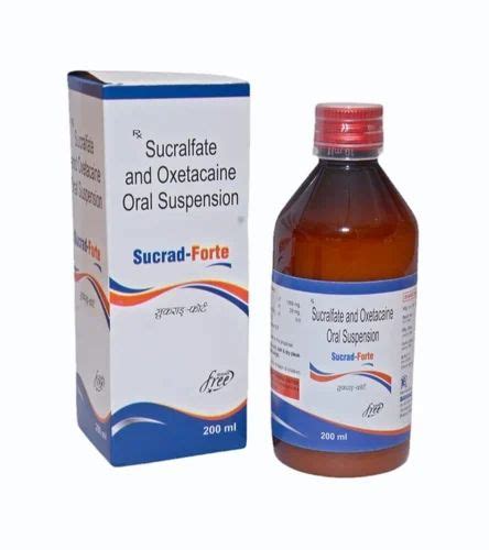 Sucralfate Oxetacaine Suspension 200 Ml At ₹ 233bottle In Ambala Id