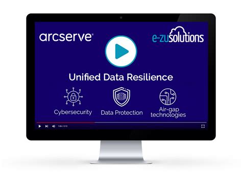 arcserve unified data resilience e zu solutions ltd