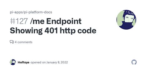 Me Endpoint Showing 401 Code · Issue 127 · Pi Appspi Platform