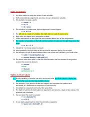 Tuple Assignment In Python Docx Tuple Assignment It Is Often Useful To Swap The Values Of