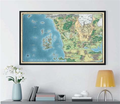 Dandd Sword Coast Map Poster
