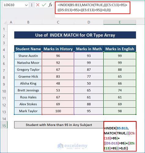 Excel Index Match Multiple Results Imaginative Minds