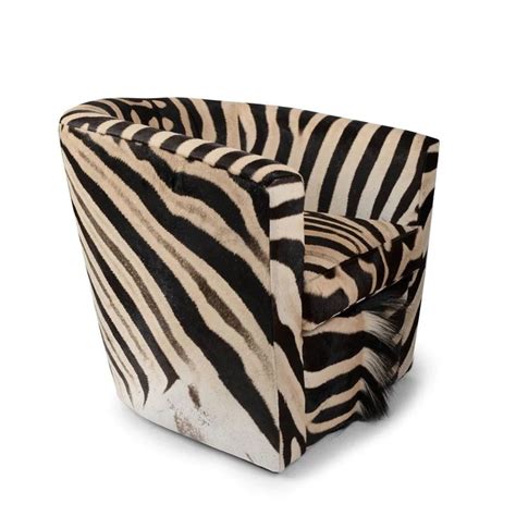 Zebra Hide Tub Chair Zebra Hide Zebra Decor Hand Crafted Furniture