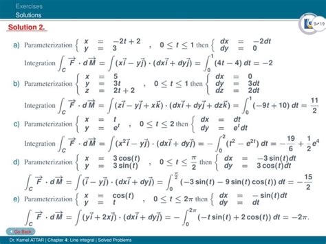 Solved Exercises Line Integral PDF