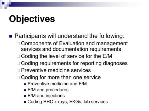 Ppt Evaluation Management Services Documentation And Coding Guidelines Powerpoint