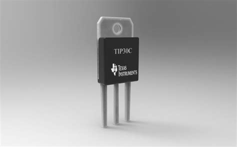 Transistor TIP30C 3D model | CGTrader