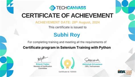 Python Selenium Course Real Life Projects Certification
