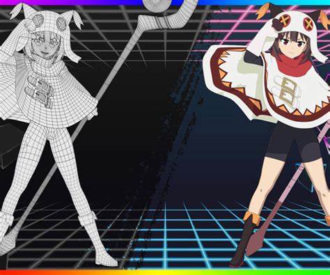 Artstation Pack Megumin Konosuba 3d Model Blender Resources