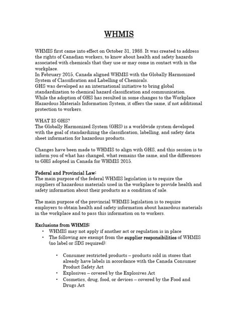 Whmis Test Info Symbols Fire Extinguisher Classificatio Pdf