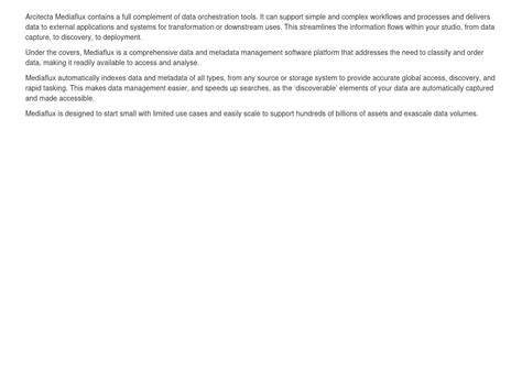 How Does Arcitecta Mediaflux Work Dell Powerscale Onefs And