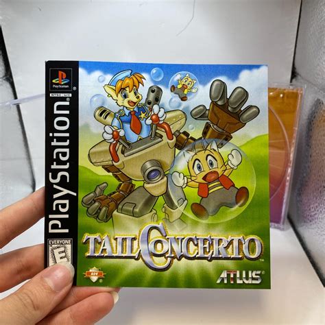 Tail Concerto Ntsc Playstation Ps1 En Reproduction Case And