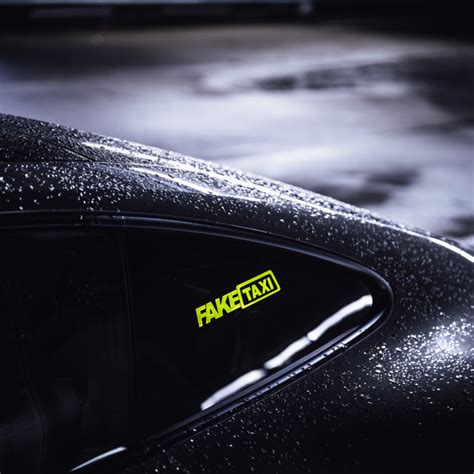 Faketaxi Led Sticker Auto Sticker Van Fake Taxi Socialsticker