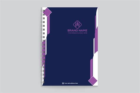 Stylish Notebook Cover Template Vector Art At Vecteezy