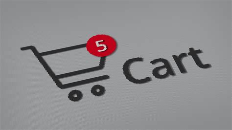 Adding Items To A Shopping Cart Icon With Count Numbers On The Device