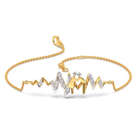 Sound Of Heart Diamond Chain Bracelet For Women Under 40k Candere By Kalyan Jewellers