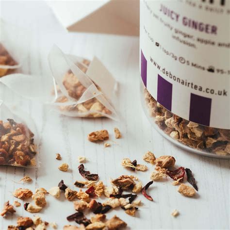 Juicy Ginger Tea Caffeine Free Tea Debonair Tea Co