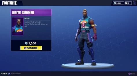 New Brite Gunner” Skin Male Brite Bomber Outfit Fortnite Battle