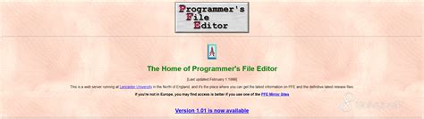 Programmer s File Editor는 무엇입니까 Alan Phillips로부터