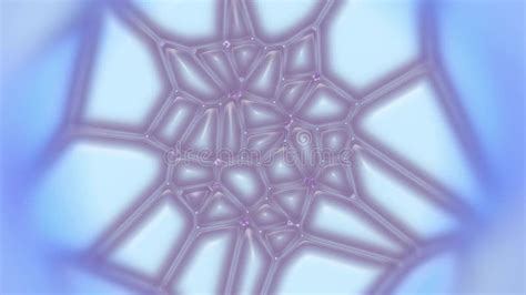 3d Rendering Loop Animation Of Fractal Crystalline Colorful Pattern 4k