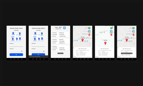 Railway Guider Admin Mobile App Figma