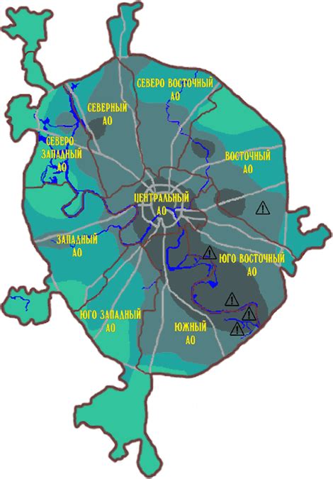 Москва | Карты | Экология 2000