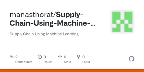 GitHub Manasthorat Supply Chain Using Machine Learning Supply Chain Using Machine Learning