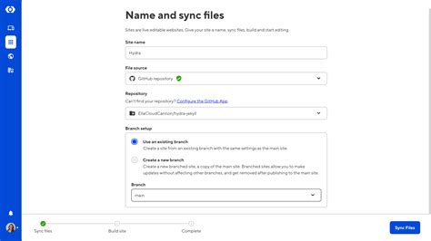 create a project cloudcannon documentation