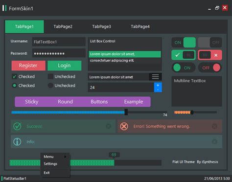 VB NET Theme Flat UI Theme